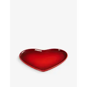LE CREUSET Stoneware Heart Serving Platter 32cm - Cerise