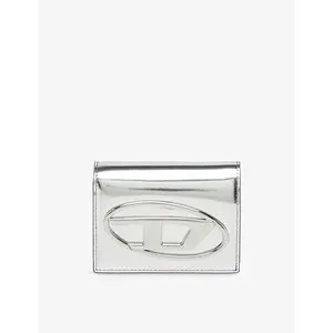 DIESEL® 1dr Iii Bi-fold Mirrored Leather Wallet - H0535