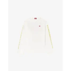 DIESEL® T-crane-ls-r1 Graphic-print T-shirt