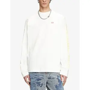 DIESEL® T-crane-ls-r1 Graphic-print T-shirt
