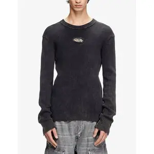 DIESEL® Cotton Jumper With Brand Plaque - 900