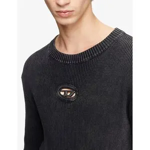 DIESEL® Cotton Jumper With Brand Plaque - 900