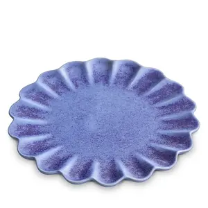 MOMENI Dhalia Stoneware Dinner Plate, Set Of 4 - Blue