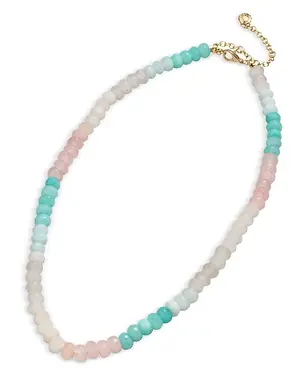 Baublebar Semi Precious Beaded Necklace - Pastel Multi