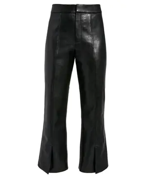 AS By DF Rowan Recycled Leather Cropped Micro Flares