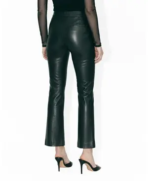 AS By DF Rowan Recycled Leather Cropped Micro Flares