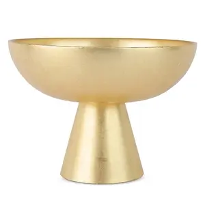VIETRI Moon Glass Small Pedestal Bowl - Gold
