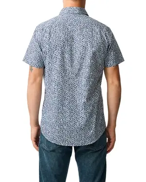 Rodd & Gunn Bentham Printed Short Sleeve Button Front Shirt
