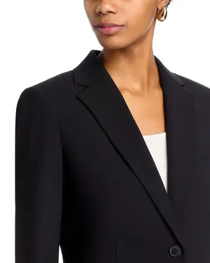 Theory One Button Slim Jacket - Black