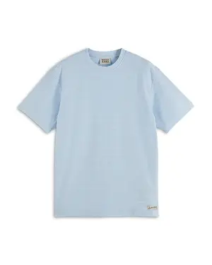 Scotch & Soda Toweling Crewneck Tee - Shirting Blue