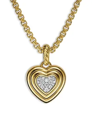 David Yurman Puffy Heart Amulet - Gold