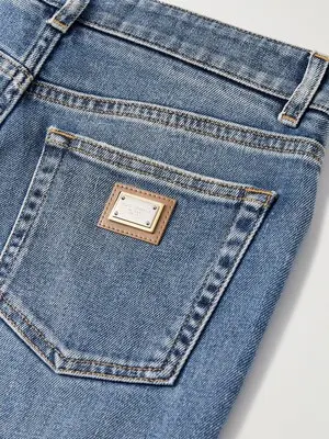 Dolce & Gabbana Appliquéd High-rise Skinny Jeans