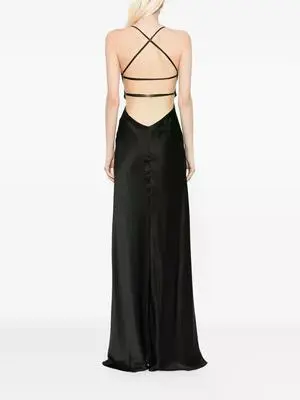Michelle Mason Cutout Gown - Black