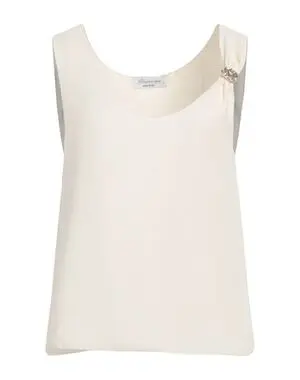 Blumarine Crepe Top With Appliqués