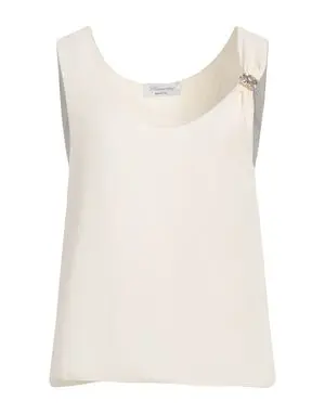 Blumarine Crepe Top With Appliqués