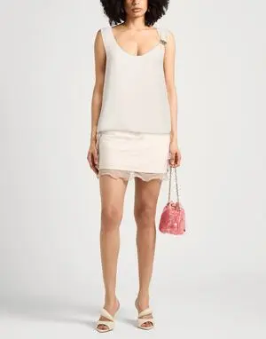 Blumarine Crepe Top With Appliqués