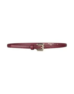 Emporio Armani Leather Belt With Buckle - Red