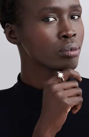 Lagos Luna Fleur Cultured Pearl Ring