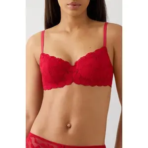 Wacoal Feeling Famous Underwire Balconette Bra - Chili Pepper/biking Red