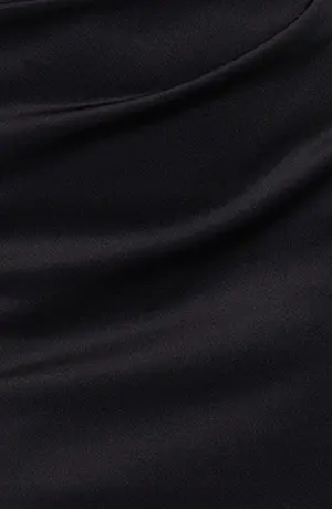 XSCAPE EVENINGS Gathered One-shoulder Cocktail Dress
