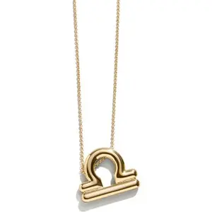 Baublebar BaubleBar Zodiac Pendant Necklace Libra