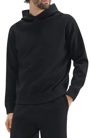 Theory Oversized Pullover Hoodie - Black