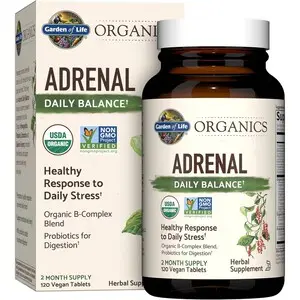 GARDEN OF LIFE Mykind Organics Adrenal Daily Balance 120 Tablets - One-color