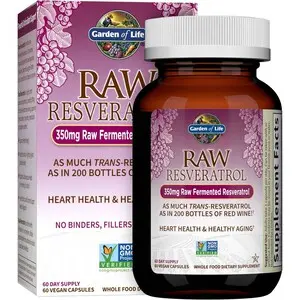 GARDEN OF LIFE Raw Resveratrol 60 Capsules - One-color
