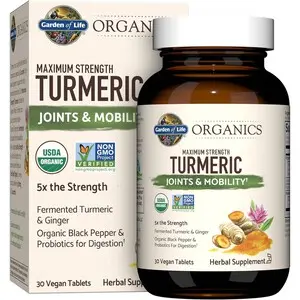GARDEN OF LIFE Mykind Organics Maximum Strength Turmeric Joints & Mobility 30 Tablets - One-color