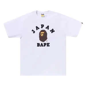 A BATHING APE Japan College City Tee - White