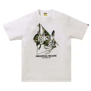 A BATHING APE Unkle Pointman Logo Tee - White