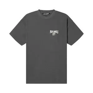 Palm Angels City Washed Tee 'dark White