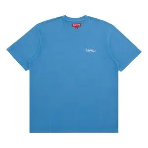 Supreme Washed Tag Short-sleeve Top 'light Royal - Blue