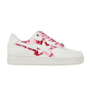 A BATHING APE Bapesta Icon 'abc Camo' Sneakers - Pink