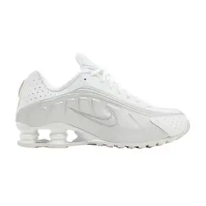 Nike Shox R4 'white Metallic' Sneakers - Silver