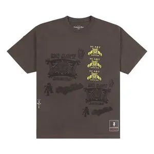 TRAVIS SCOTT X Mitchell & Ness North Carolina A&t University Seal Tee - Brown