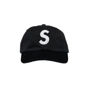 Supreme 2-tone S Logo 6-panel Cap - Black