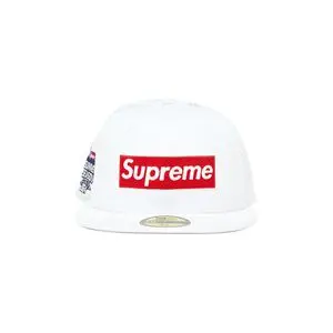 Supreme Supreme Box Logo Mesh Back New Era Cap White