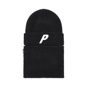 PALACE Zip Off Facewarmer P Beanie - Black
