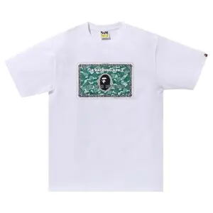 A BATHING APE Card Tee /green - White