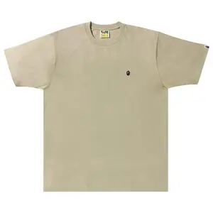 A BATHING APE Ape Head One Point Tee - Tan