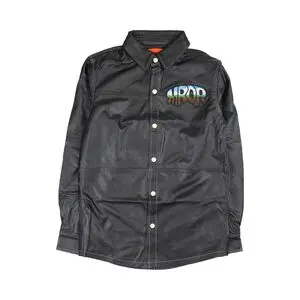 WHO DECIDES WAR BY EV BRAVADO Mrdr Leather Work Shirt