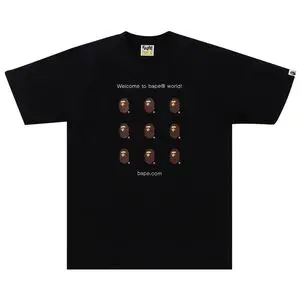 A BATHING APE Com Tee - Black