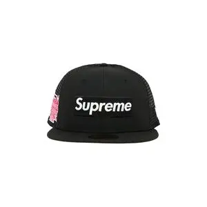 Supreme Box Logo Mesh Back New Era Cap - Black