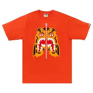 A BATHING APE Tiger Tee - Orange
