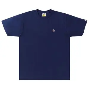 A BATHING APE Ape Head One Point Tee - Blue