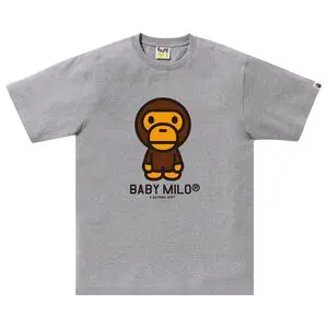 A BATHING APE Baby Milo Tee - Grey