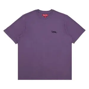 Supreme Washed Tag Short-sleeve Top 'lavender - Purple