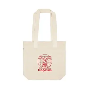 CAPSULE Vitruvian Icon Tote Bag - White