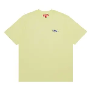 Supreme Washed Tag Short-sleeve Top 'bright - Yellow